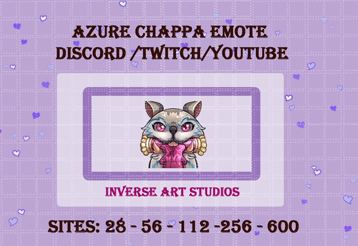 Twitch Emote - Palia Azure Chapaa - Kawaii Cute Premade P2U for Twitch ...