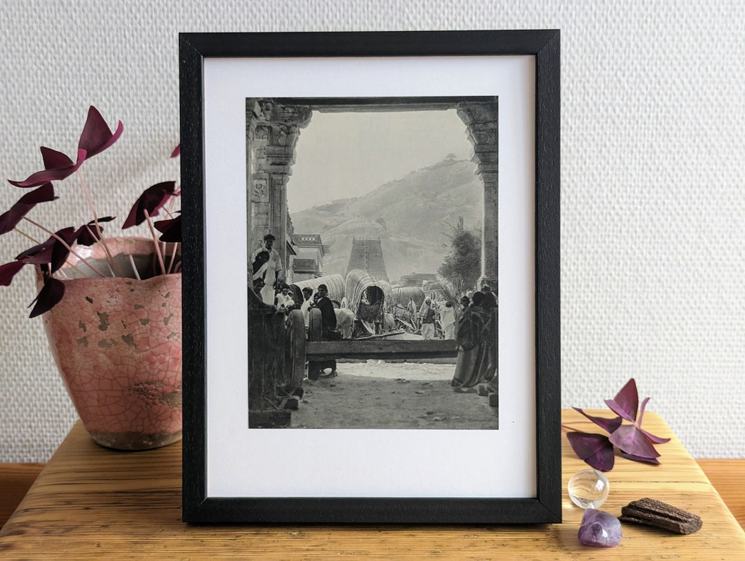 Photo India 1920s, Copperplate Intaglio Black and White, Bohemian Wall ...
