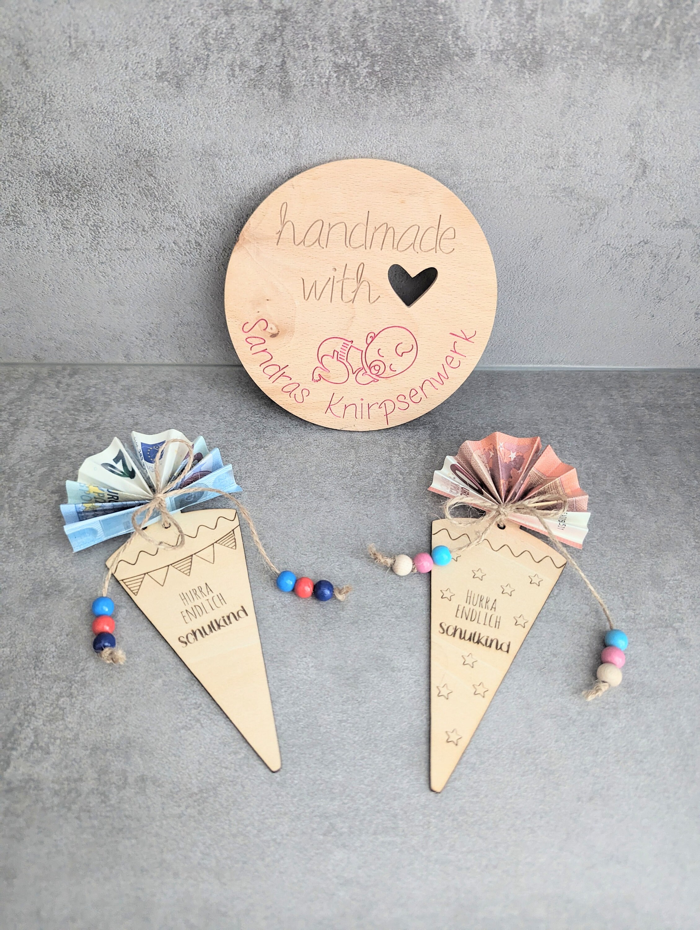 Geldgeschenk Schultüte Einschulung Geschenkidee Schulkind Geld - Etsy.de