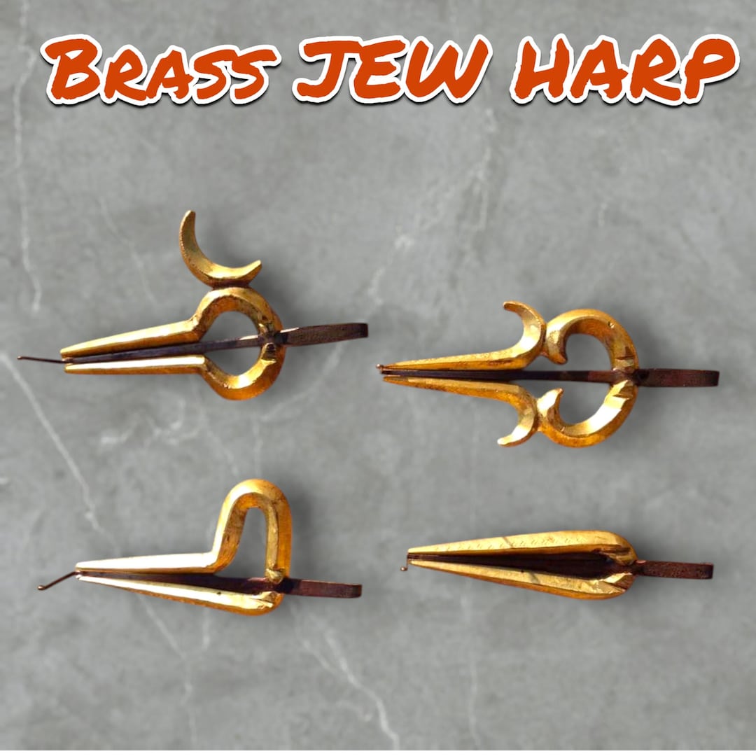 Brass Jew's Harp | Set of 4 Brass Morsing | Professional Jew's Harps ...