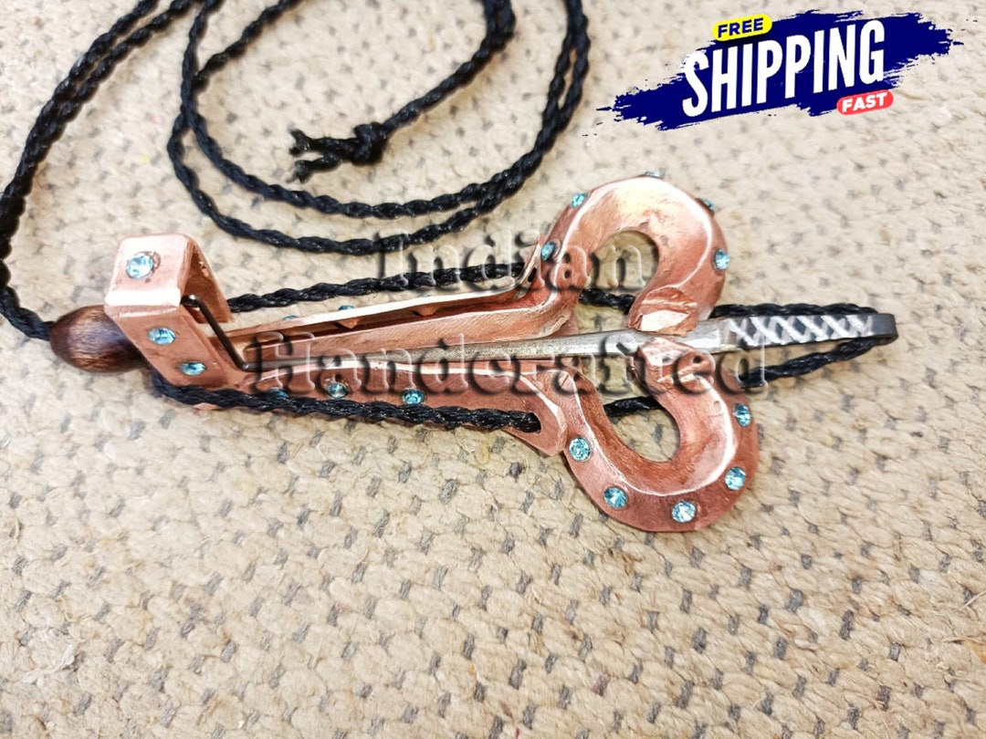 Heart Shaped Copper Morsing | Rajasthani Folk Jaw Harp Necklace ...