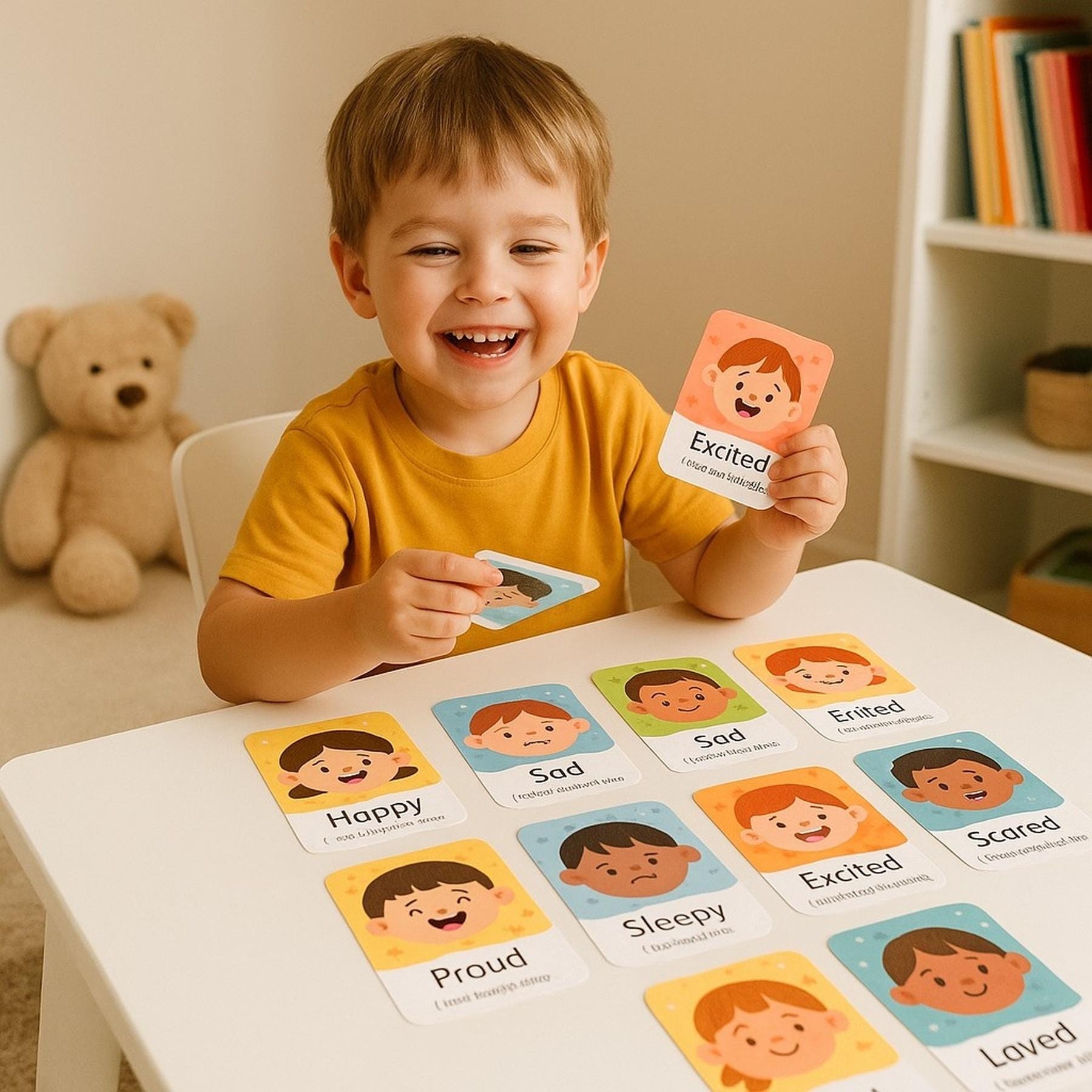 Printable Emotions Cards for Kids | 18 Sel Flashcards to Identify ...
