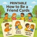 Printable How to Be a Good Friend Cards for Kids | 18 Social Skills ...