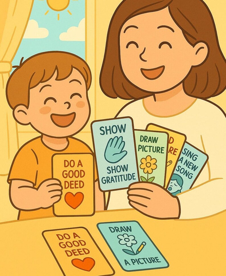 Printable Kids Activity Cards – 12 Fun Task Cards for Daily Engagement ...