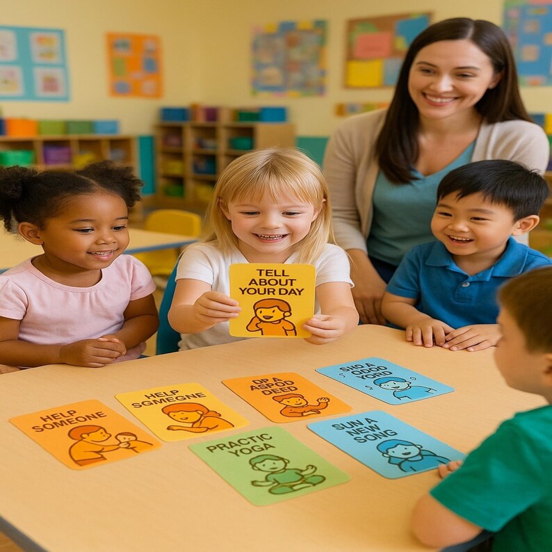 Printable Positive Habit Cards for Kids | 24 Daily Habits in PDF JPG ...