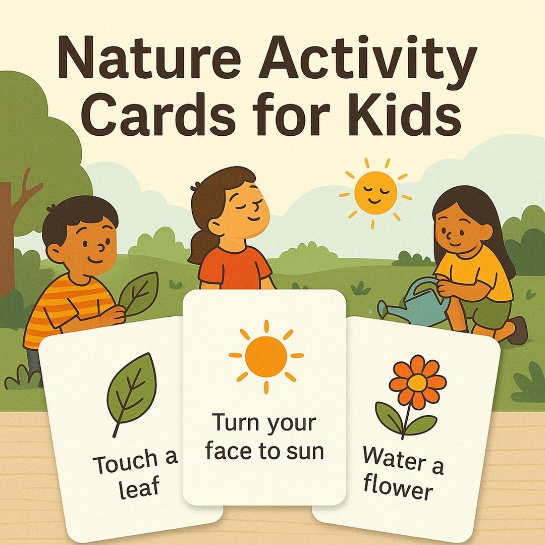 Printable Nature Activity Cards for Kids – Outdoor Exploration Game ...