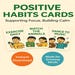 Printable Positive Habit Cards for Kids | 24 Daily Habits in PDF JPG ...