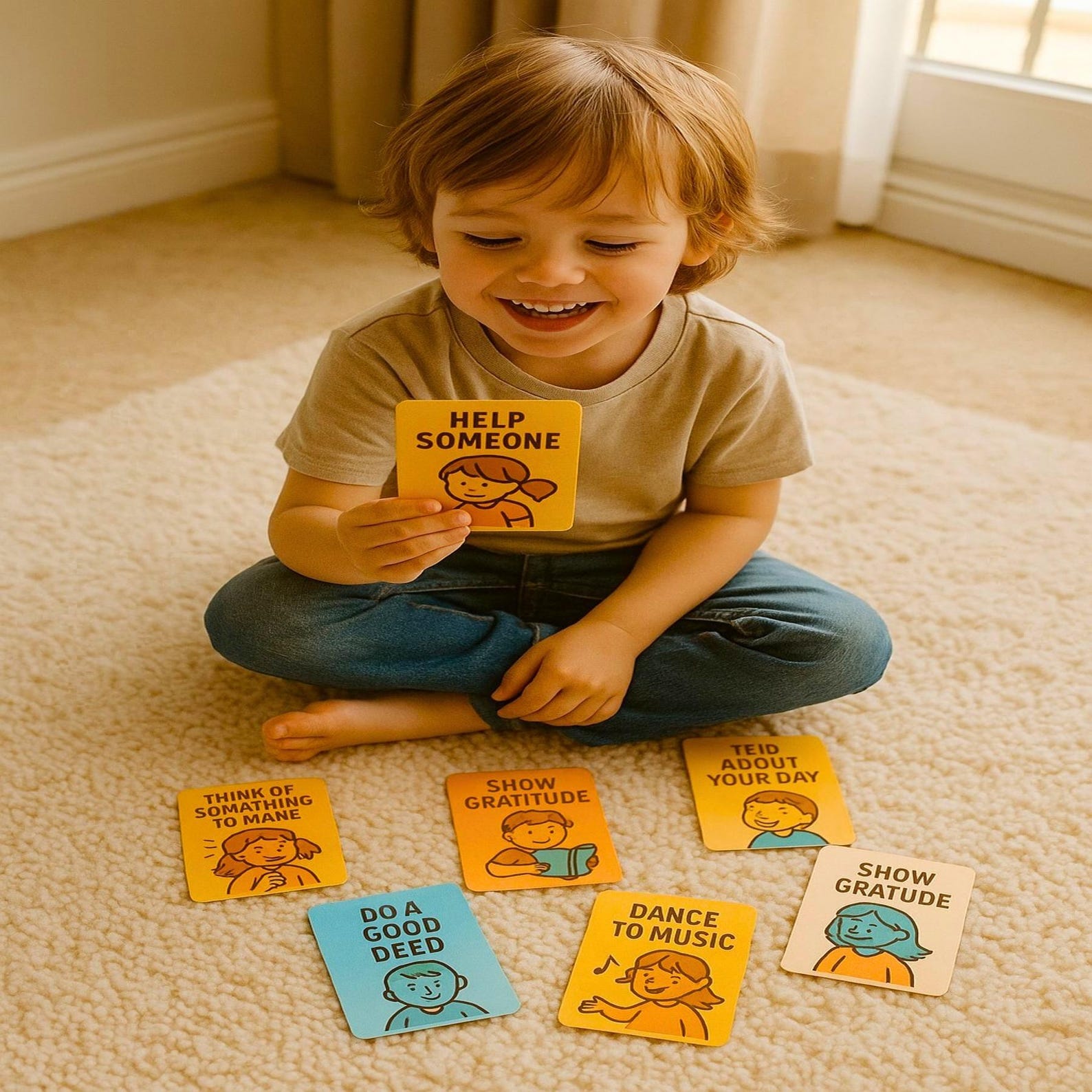 Printable Positive Habit Cards for Kids | 24 Daily Habits in PDF JPG ...
