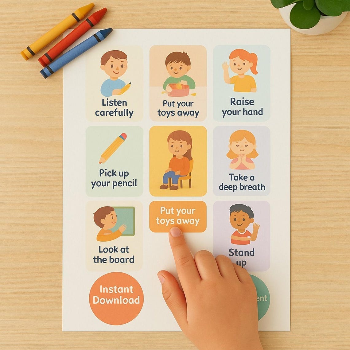 ADHD Routine Cards for Kids | Visual Schedule for Neurodivergent ...