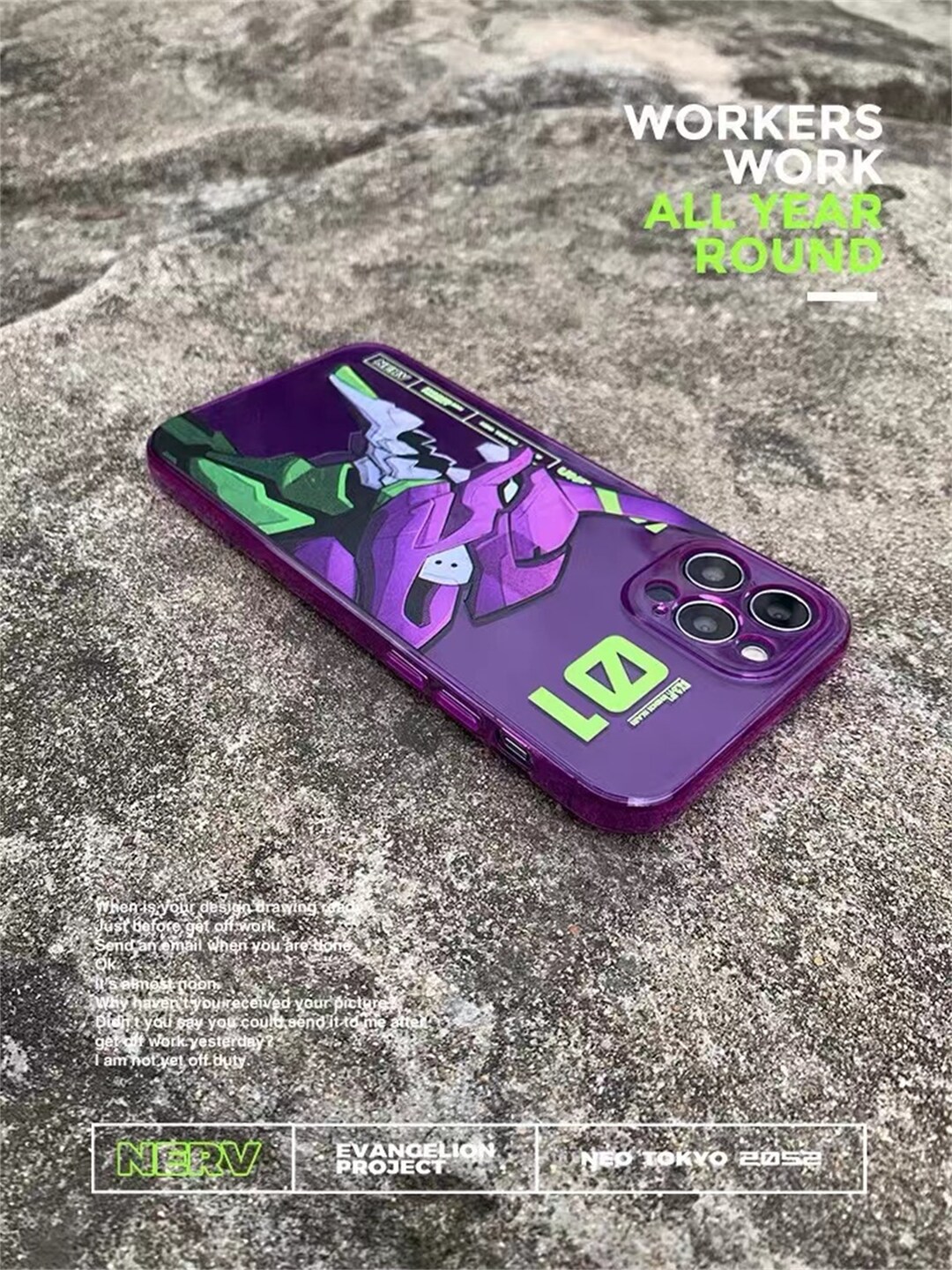 Neon Genesis Evangelion Phone Case, Anime Phone Case for iPhone 15 14 ...