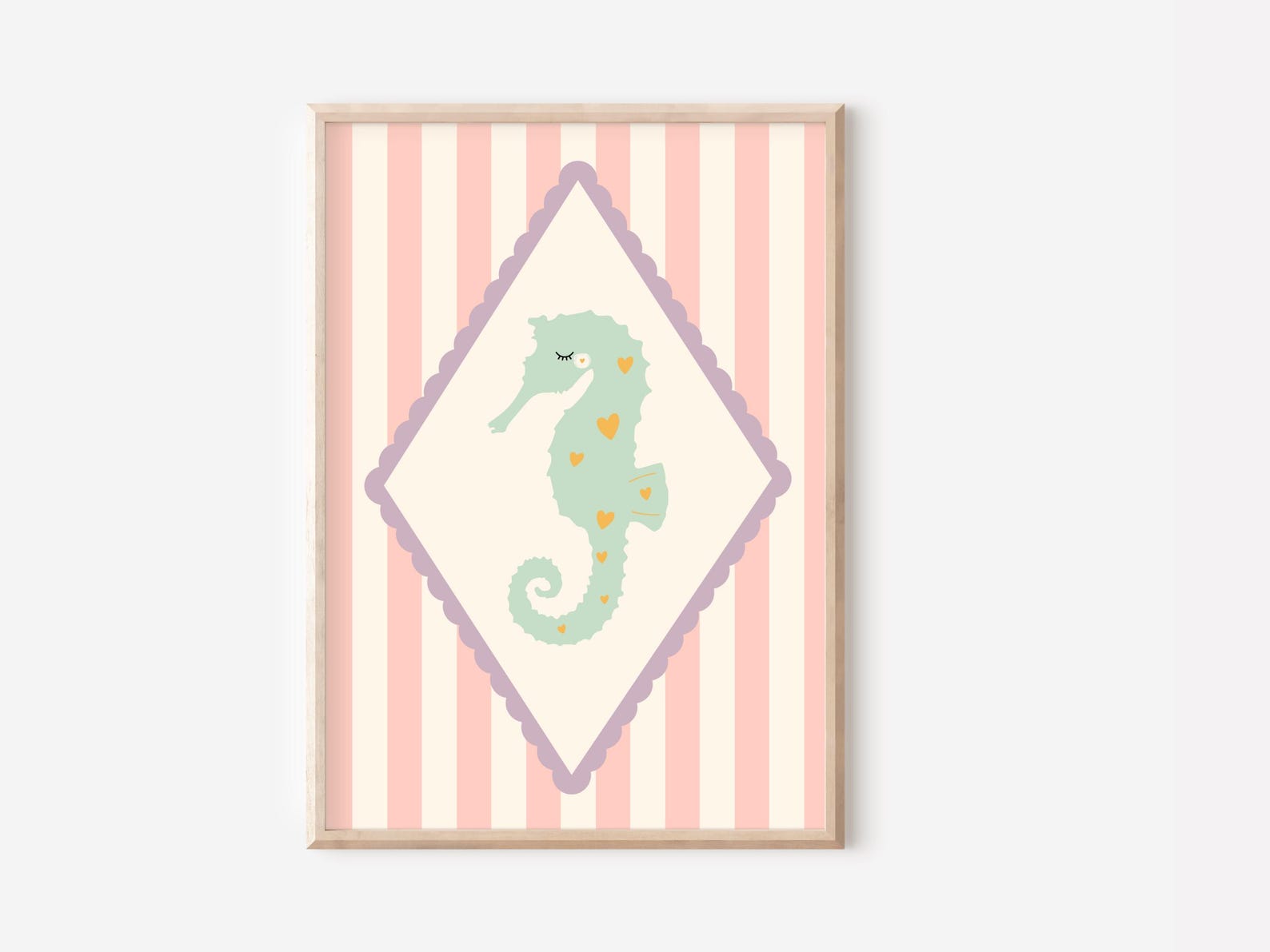 Bright Pastel Ocean, Mermaid and Shell Themed Prints for a Nursery ...