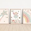 Set of 3 Unicorn, Princess and Rainbow Prints. Perfect for a Girls Room ...