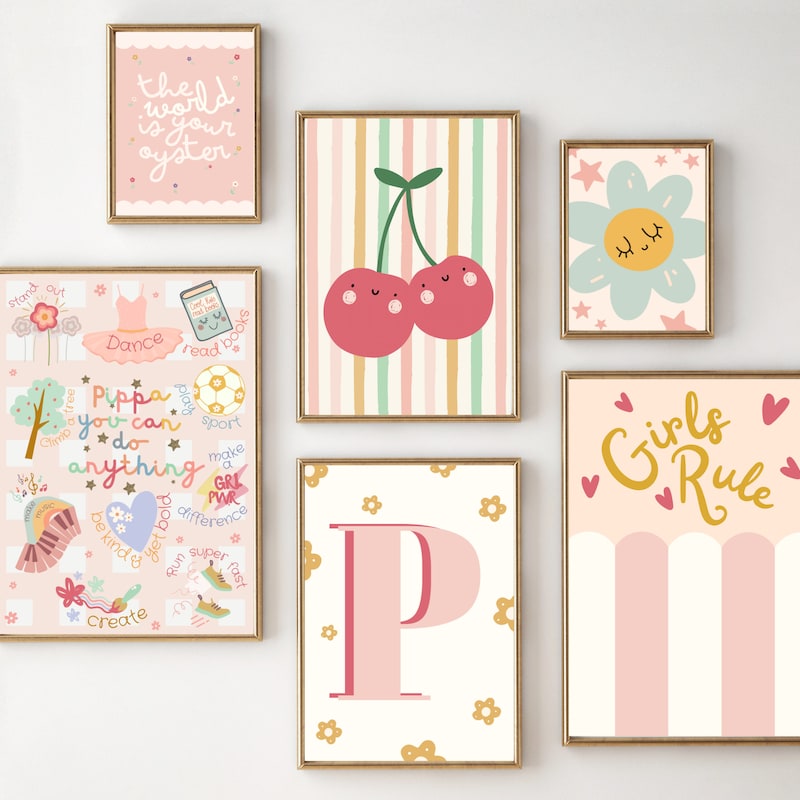 Blue Girl Bedroom Prints - Etsy UK