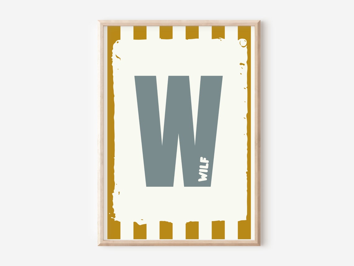 Set of 3 Boys Rule, Hey and a Personalised Initial Print. Perfect for a ...