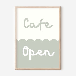 Imaginative Play Cafe Open Print. Playroom Print Perfect to Create a ...