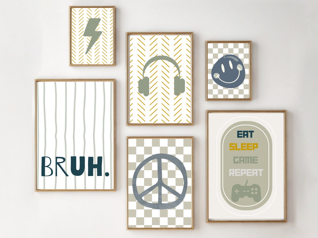 Gaming Prints for Teens and Tweens. Eat, Sleep, Game, Repeat Gallery ...
