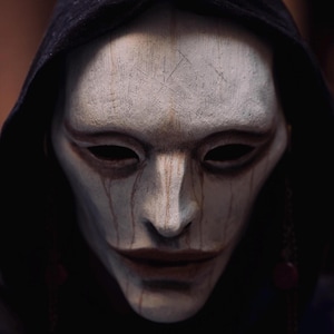No One — Simple Face White Mask - Etsy