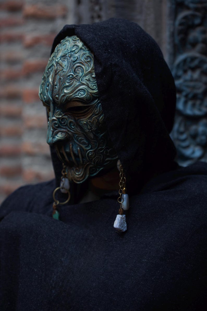 Watcher Mask: Hand-carved Gothic Art, Wearable Wall Decor - Etsy
