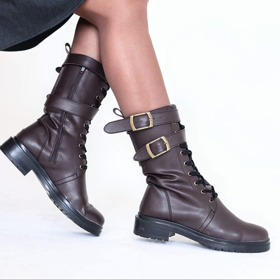 Edelweiss - Gothic Style Luxury Women’s Leather Boots - Etsy