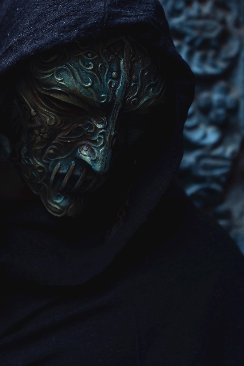 Watcher Mask: Hand-carved Gothic Art, Wearable Wall Decor - Etsy