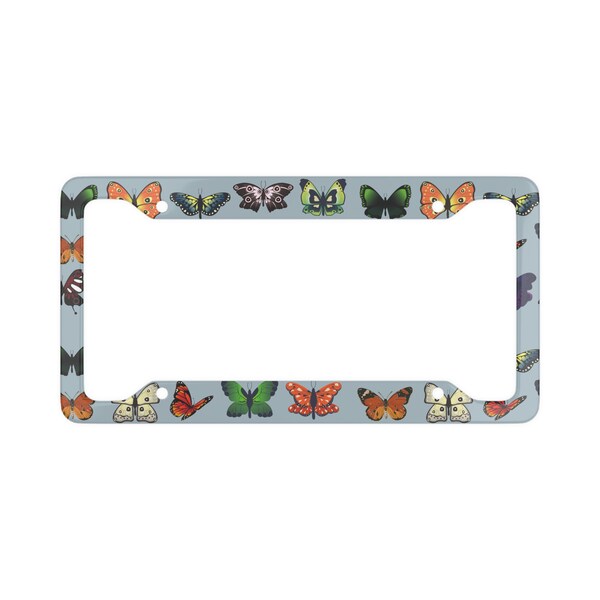 License Plate Frame Butterfly - Etsy