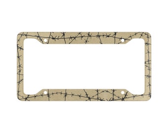 License Plate Frame Barb Wire - Etsy Australia