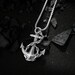 Ship Anchor Men's Necklace, Chain and Anchor Necklace, Sailor's ...
