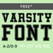 Varsity Font. Letters Numbers PNG SVG Ttfs. Unbundle Installable ...