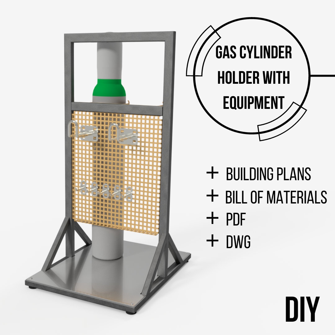 Gas Cylinder Frame Holder With Equipment, Garage, Metric, Build Plans ...