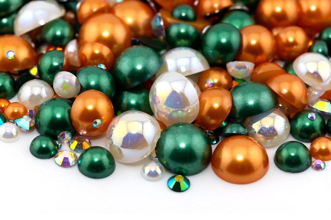 Pearl & Rhinestone Mix #177 "o'pearl O'plenty" | Embellishment Flatback ...