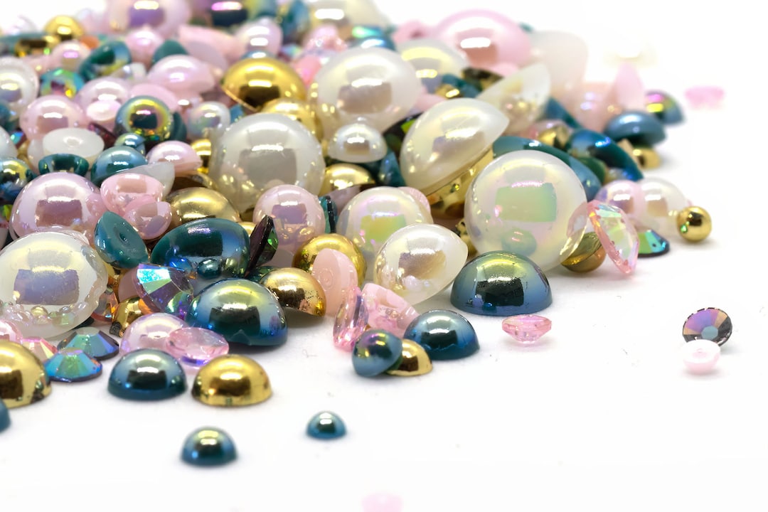 Pearl and Rhinestone Mix 59 beverly Hills Pearl and Rhinestone Flatback ...