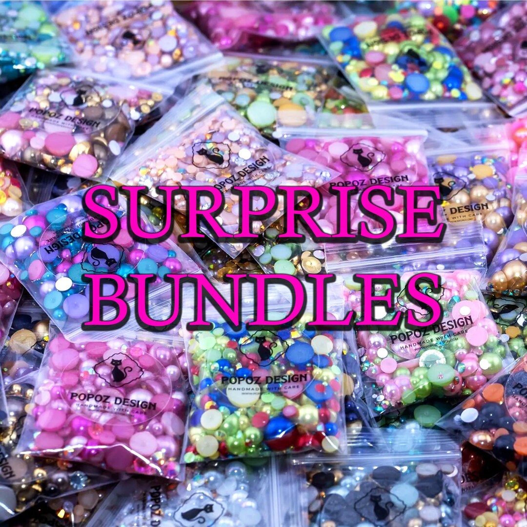 Pearl & Rhinestone Mixes | SURPRISE BUNDLES | Embellishment Flatback Mix for Craft, Nail Art ...