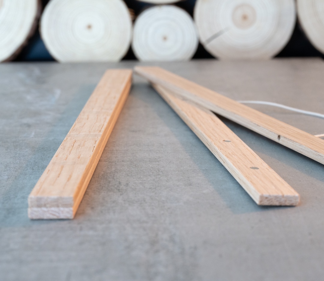 Magnetic Poster Rail Made of FSC® Certified Oak, Wooden Picture Rail in ...