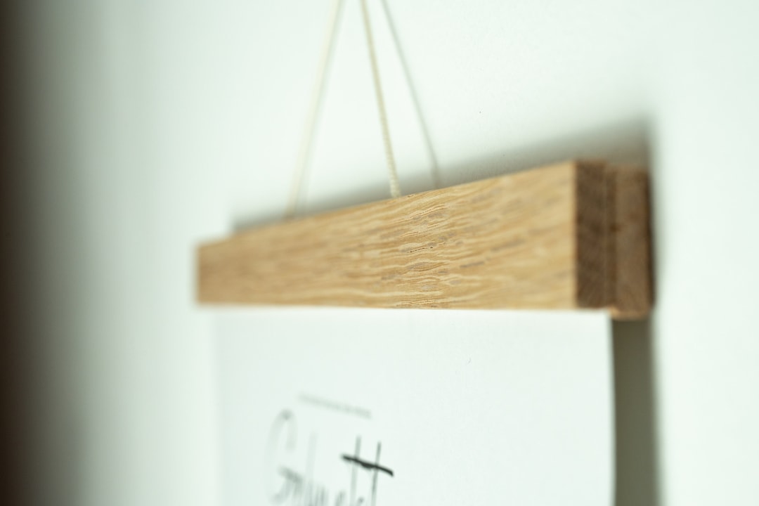 Elegant Magnetic Poster Holder: Fsc®-certified Oak Poster Rail for ...