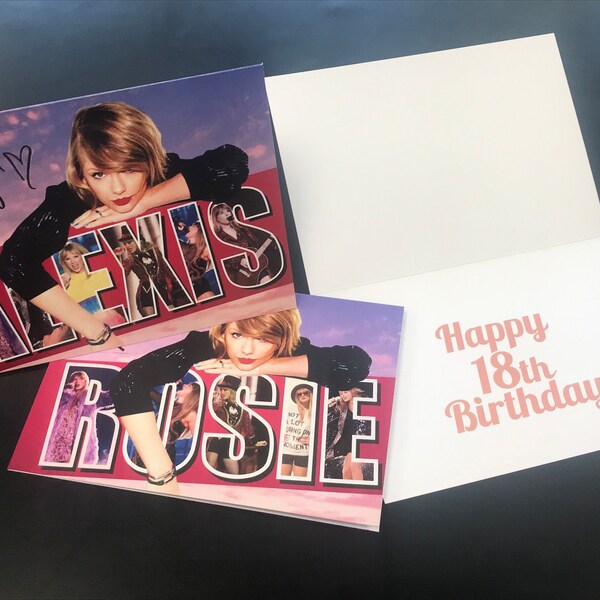 Taylorswift Birthday Card - Etsy UK