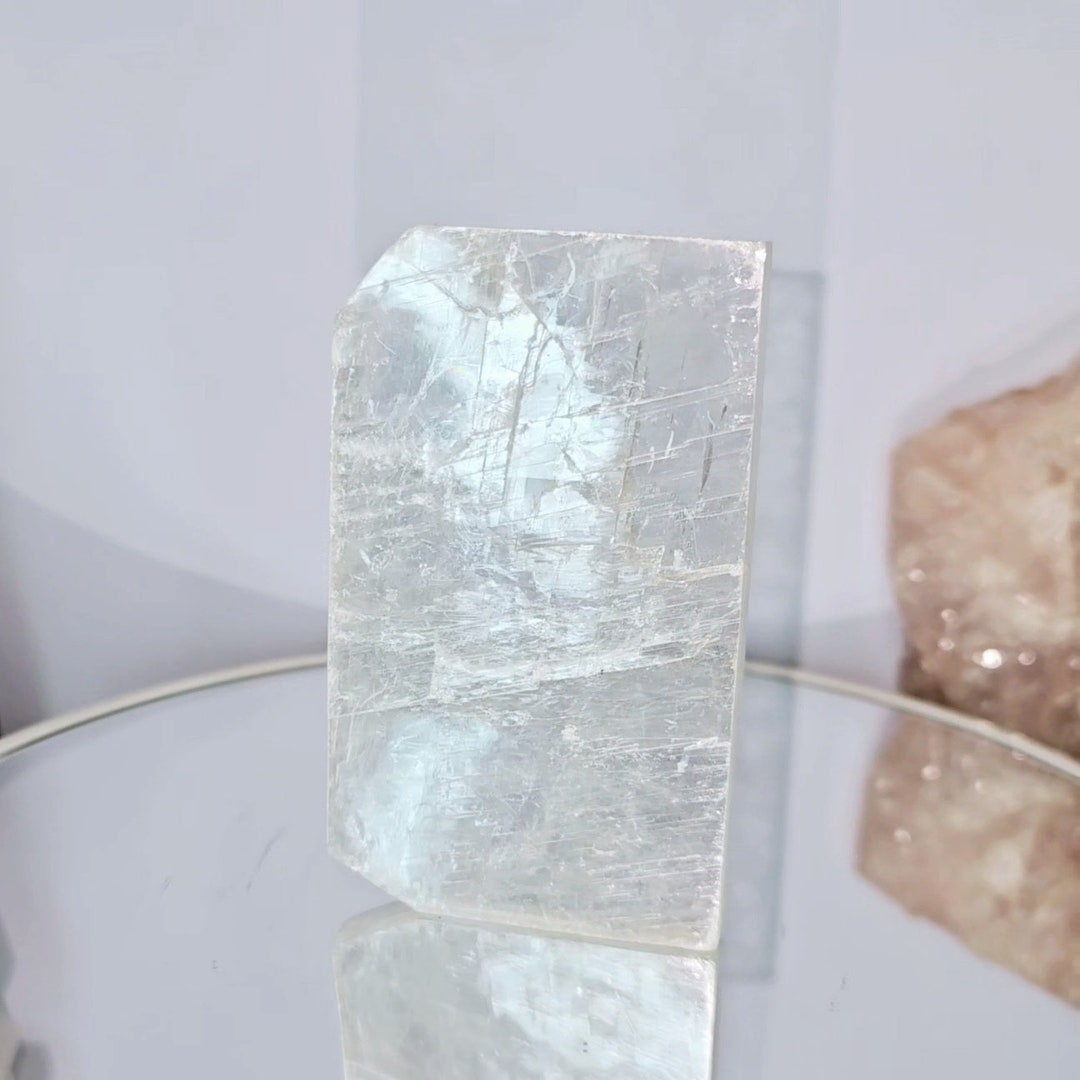 Selenite Slice Slab, Beautiful Slice of High Grade Selenite - Etsy
