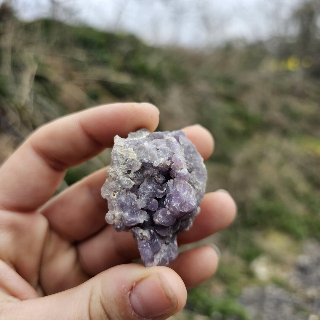 13. Raw Grape Agate - Natural Gemstone, Crystal, Polished Healing - Etsy