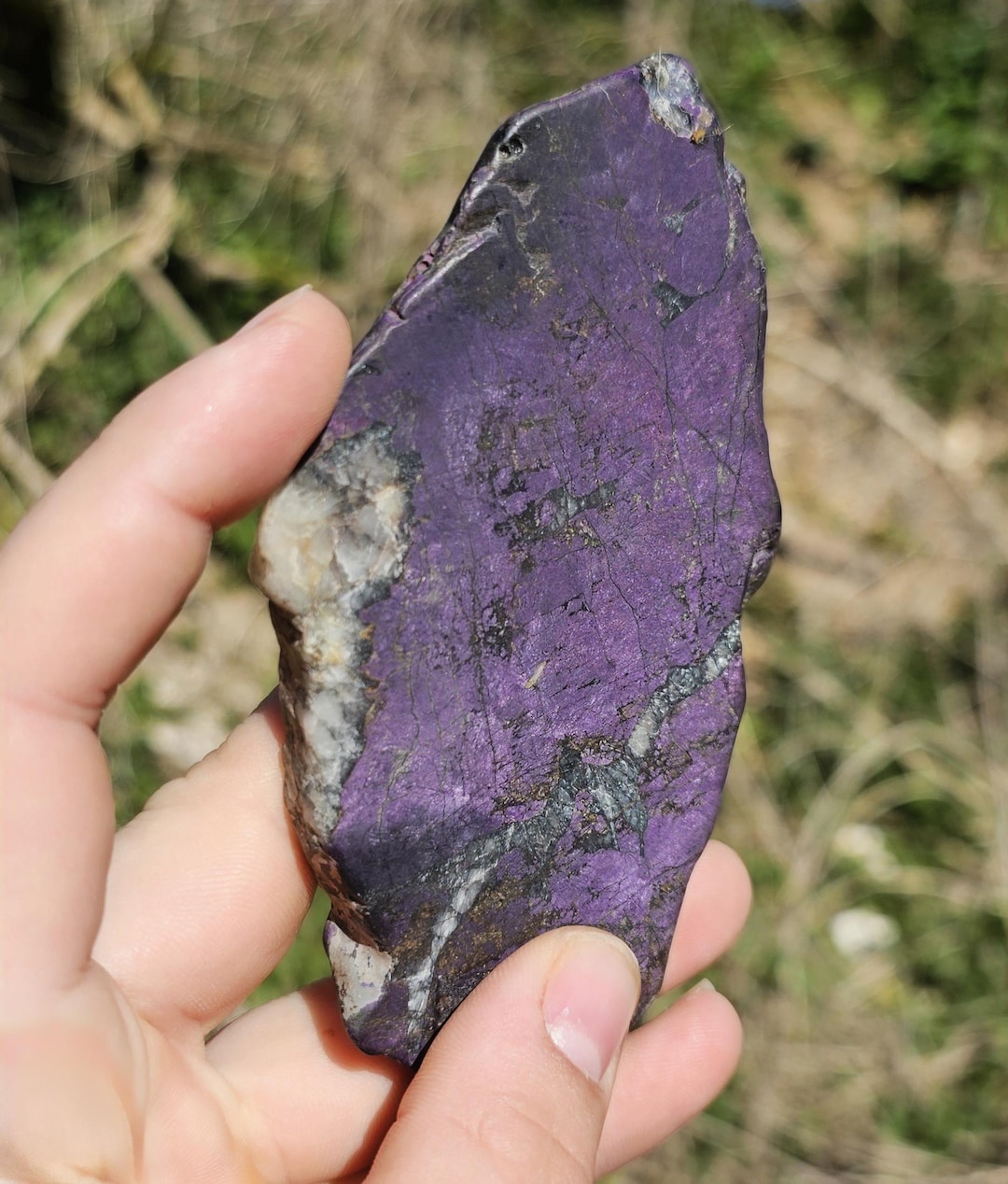 Raw Piece of Purpurite - Natural Material, Gemstone, Mineral - Etsy