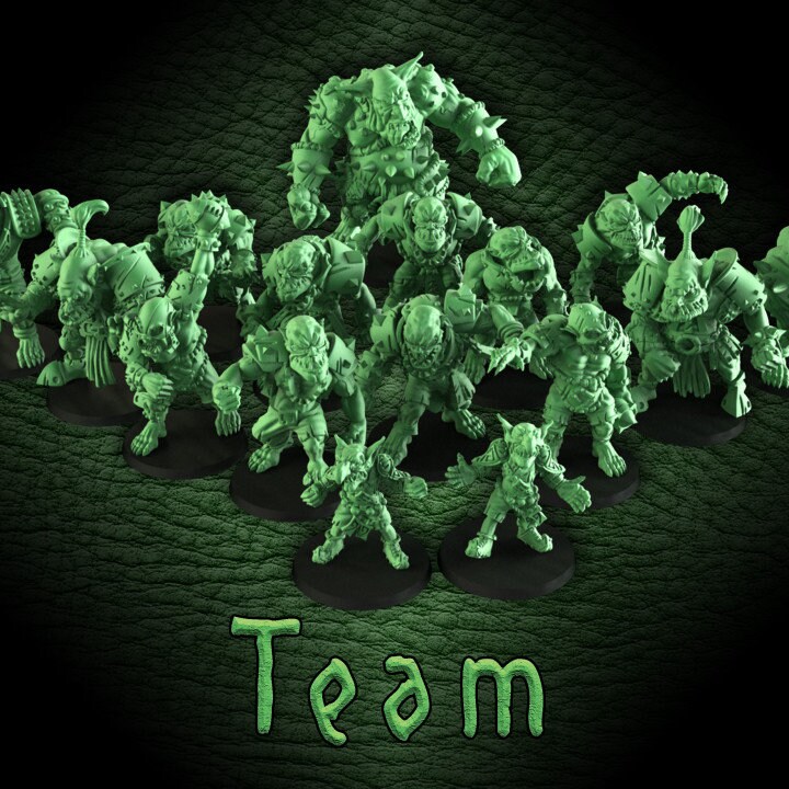 The Big Green Football Team - Etsy