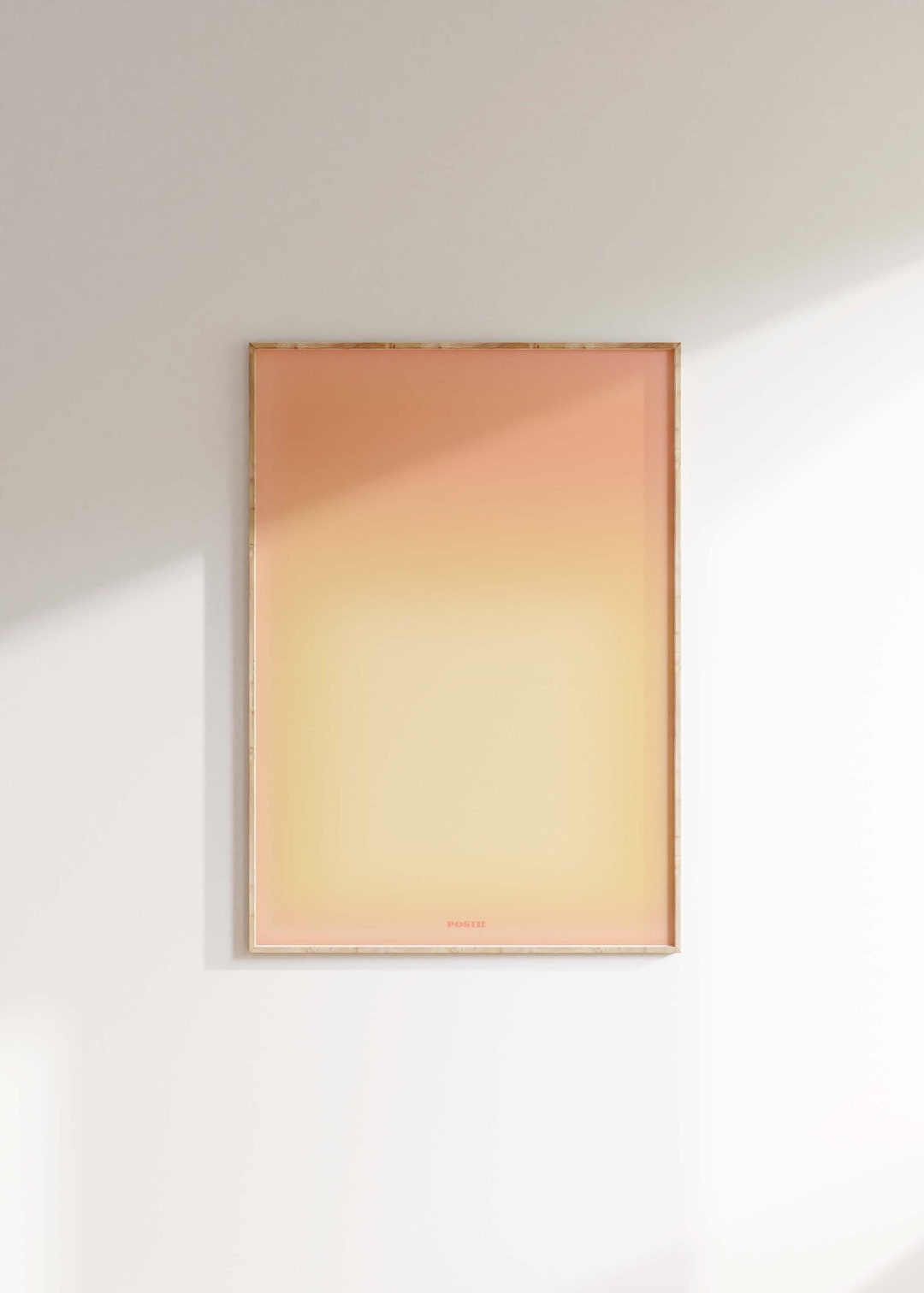Faded Peach Sunset, Orange Aura Poster - Etsy