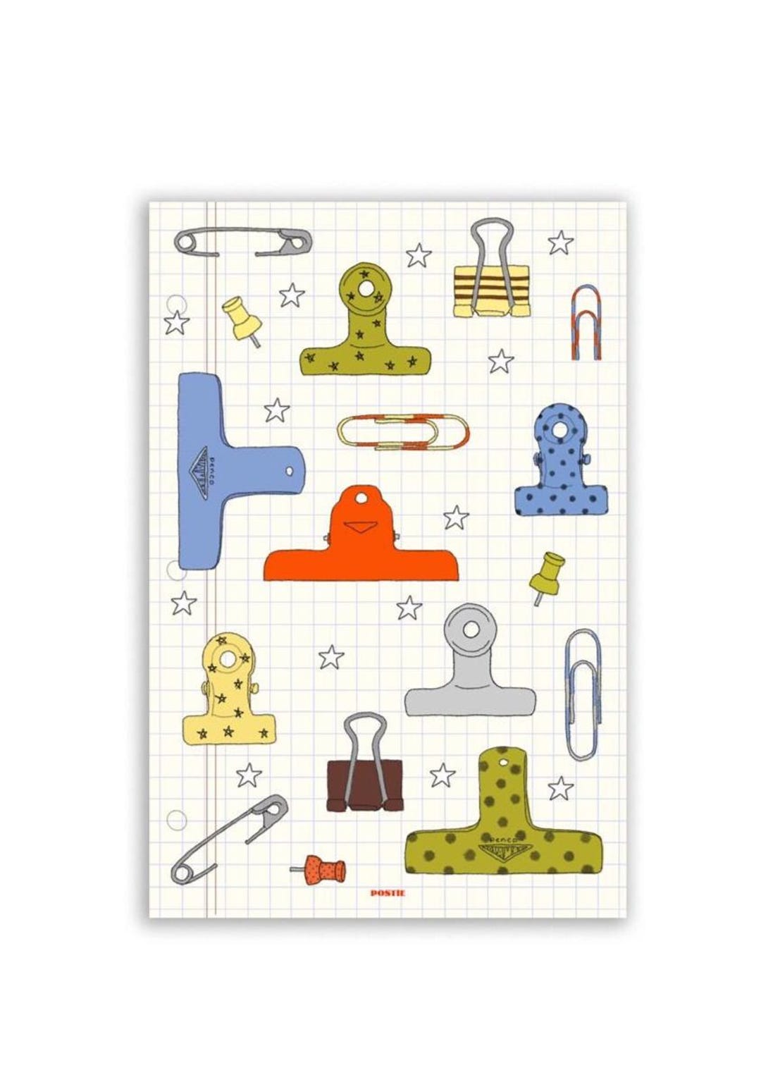 Clips Sticker Sheet | Vinyl Journal Stickers - Etsy