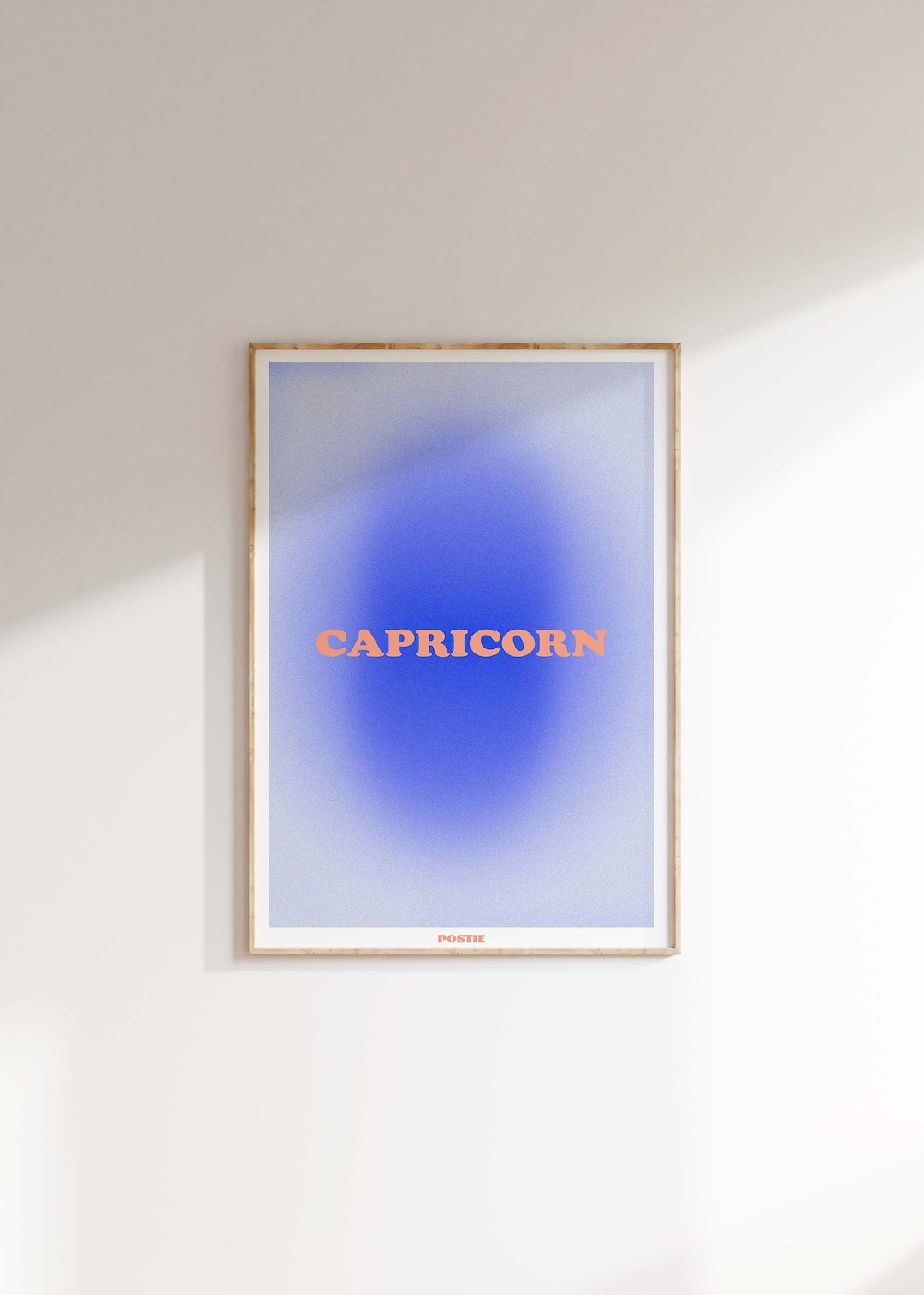 Capricorn Aura Poster, Gradient Aura Art Print, Capricorn Art, Gift ...
