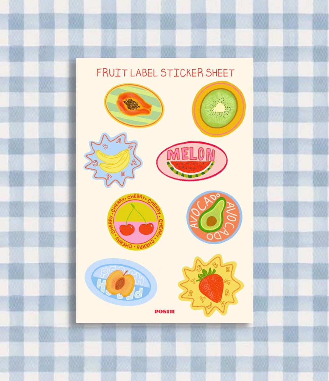 Buy Fruit Label Sticker Sheet | Fresh Produce Stickers | Fruit Stickers ...