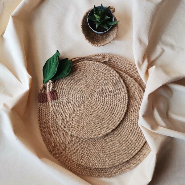 Jute Tablecloth - Etsy