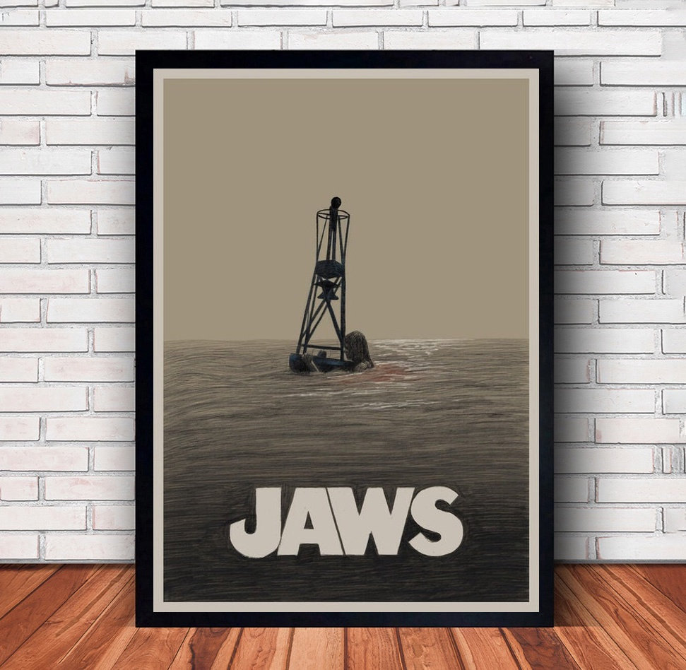 Jaws Movie Poster Wall Art Family Decor sold by Inhaler Hunched | SKU ...