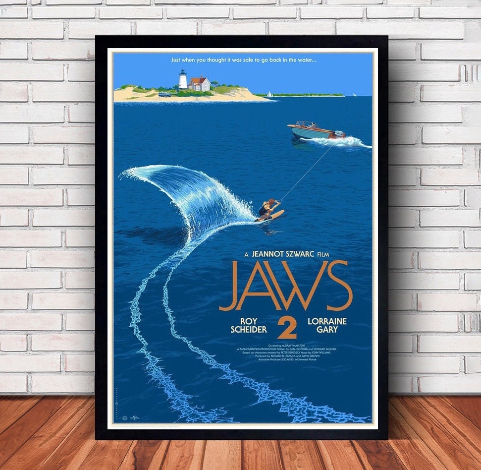 Jaws Movie Poster Wall Art Family Decor sold by Inhaler Hunched | SKU ...