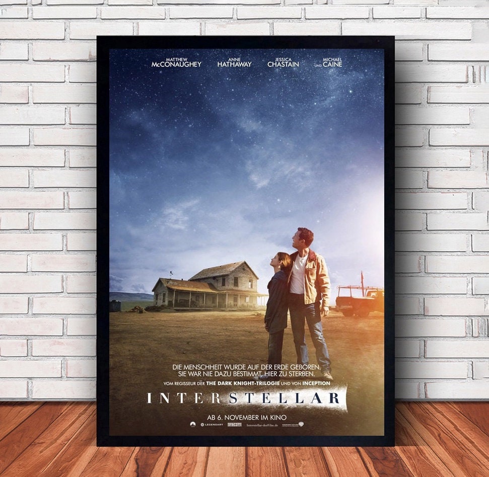Interstellar Movie Poster Canvas Wall Art Family Decor Home - Etsy