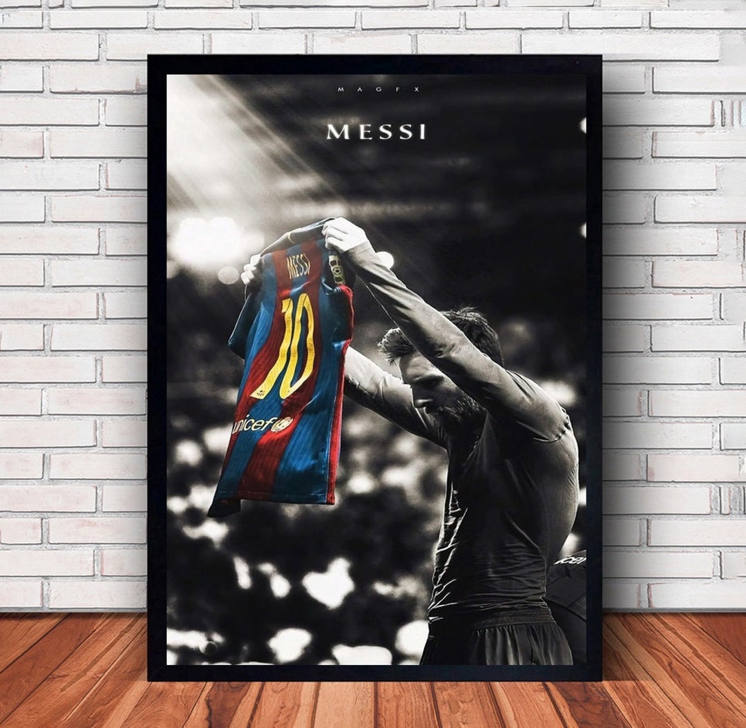 Lionel Messi Poster Canvas Wall Art Family Decor, Home Decor,frame ...