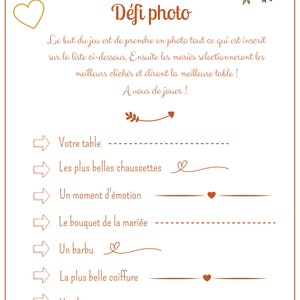 Photo Challenge Wedding Game - Etsy