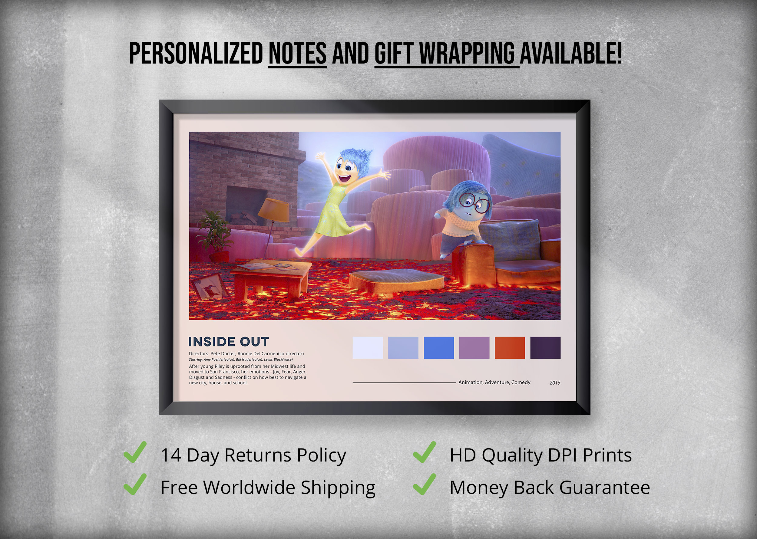 Inside Out Pixar Poster